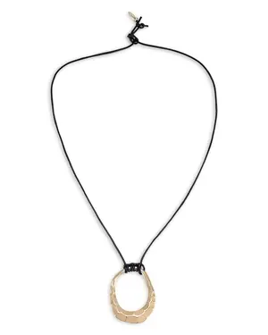 Ettika Hammered Pendant Necklace