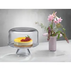 NUDE GLASS Bloom Cake Stand With Dome
