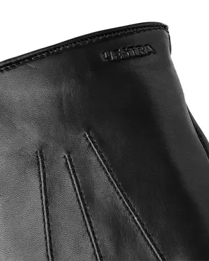 HESTRA Nelson Leather Gloves - Black