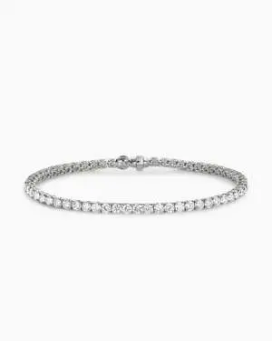 David Yurman Tennis Bracelet In 18k White Gold With Diamonds - Diamond