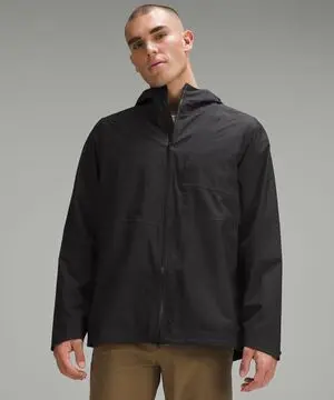 Lululemon Waterproof Full-Zip Rain Jacket Black