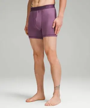 Lululemon Always In Motion Boxer 5" Jumie Stripe Cyber Violet Grape Thistle