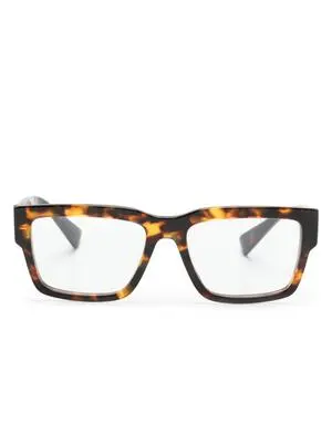 Miu Miu Rectangle-frame Glasses - Brown