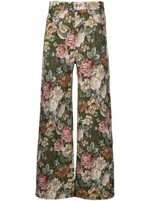 MARQUES' ALMEIDA Wide-leg Brocade Trousers