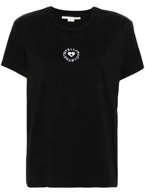 Stella McCartney Lovestruck" Logo T-shirt - Black