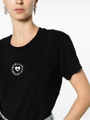 Stella McCartney Lovestruck" Logo T-shirt - Black