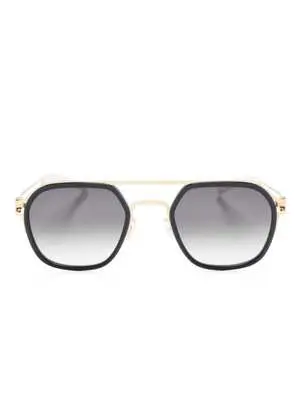 Mykita Leeland Geometric Sunglasses - Gold