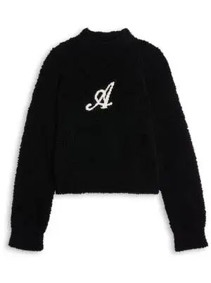Axel Arigato Logo-intarsia Brushed Jumper