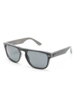 Ray-ban Logo-plaque Square-frame Sunglasses