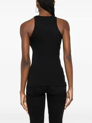 Attico Logo Appliqué Tank Top - Black