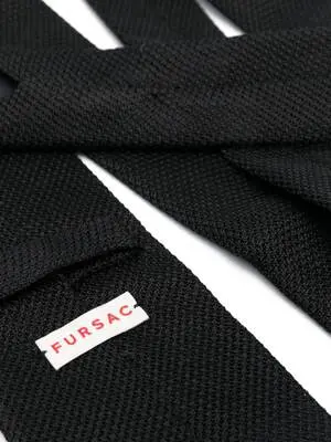 FURSAC Textured-finish Neck Tie - Black