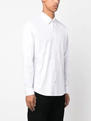 FURSAC Straight-point Collar Cotton Shirt