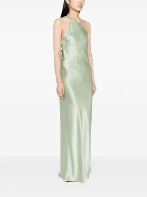 Michelle Mason Single-shoulder Maxi Dress - Green