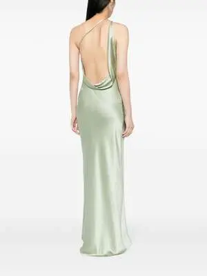 Michelle Mason Single-shoulder Maxi Dress - Green