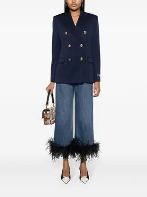 Versace Medusa Head-button Double-breasted Blazer - Blue