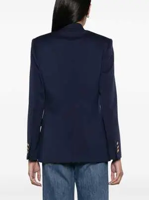 Versace Medusa Head-button Double-breasted Blazer - Blue