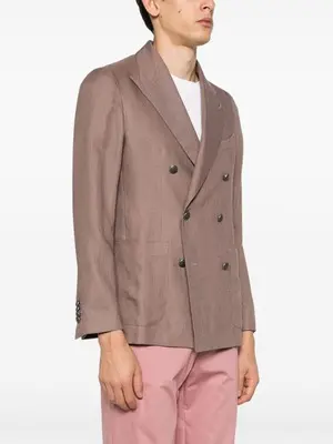Tagliatore Double-breasted Linen Blazer