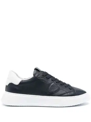 Philippe Model Temple Logo-patch Sneakers - Blue