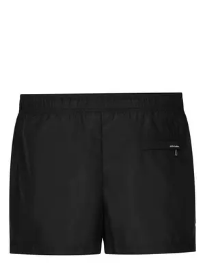Dolce & Gabbana Logo-print Swim Shorts - Black