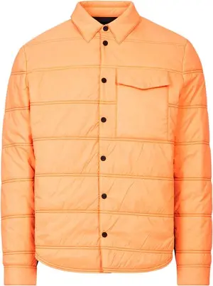 Aztech Mountain Loge Peak Quilted Shirt Jacket - Orange