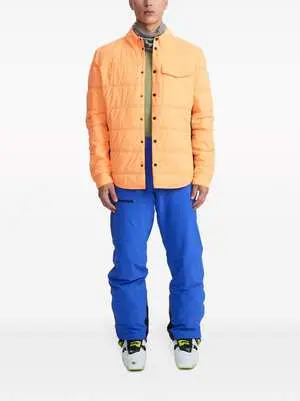 Aztech Mountain Loge Peak Quilted Shirt Jacket - Orange
