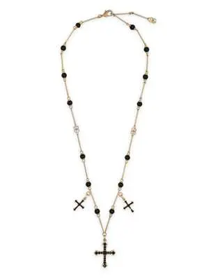 Dolce & Gabbana Cross-charm Rosary Necklace