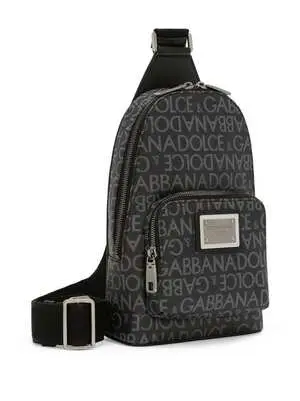 Dolce & Gabbana Logo-plaque Belt Bag - Black