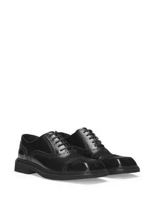 Dolce & Gabbana Square-toe Leather Derby Shoes