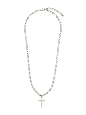 Dolce & Gabbana Cross-pendant Ball-chain Necklace