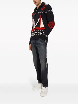 Dolce & Gabbana Intarsia-knit Cotton Jumper