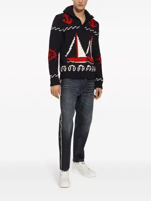 Dolce & Gabbana Intarsia-knit Cotton Jumper