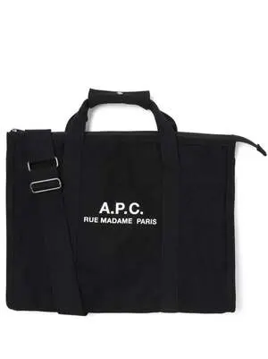 A.p.c. Récupération Canvas Tote Bag - Black
