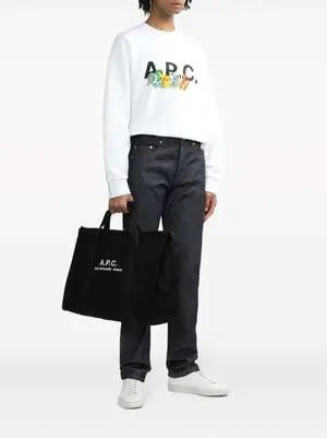 A.p.c. Canvas Tote Bag - Black