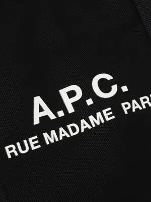 A.p.c. Canvas Tote Bag - Black