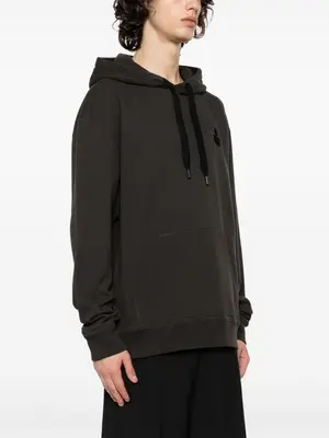 MARANT Matte Logo-appliqué Hooded Sweatshirt - Black