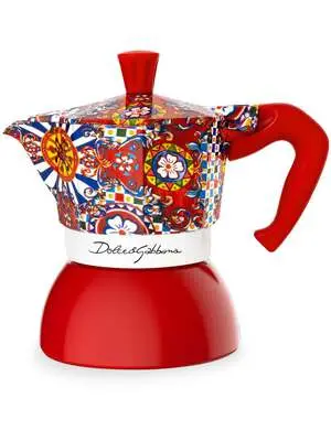 Dolce & Gabbana X Bialetti Moka Induction Coffee Maker - Red