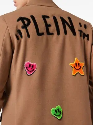 Philipp Plein Multi-patch Single-breasted Coat