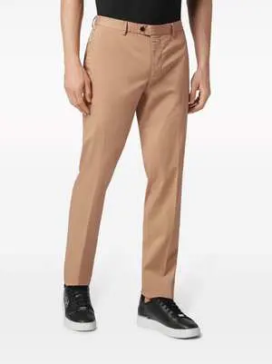 Philipp Plein Pressed-crease Cotton Chinos - Neutrals