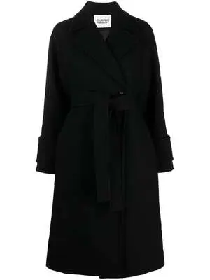 Claudie Pierlot Double-breasted Midi Coat - Black