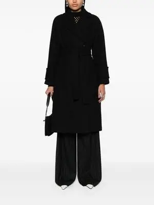 Claudie Pierlot Double-breasted Midi Coat - Black