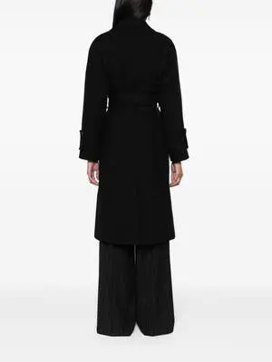Claudie Pierlot Double-breasted Midi Coat - Black