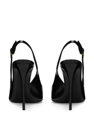 Dolce & Gabbana Dna Patent-leather Slingback Pumps - Black