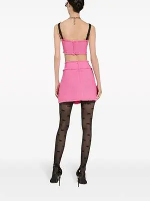 Dolce & Gabbana High-waist Tweed Miniskirt