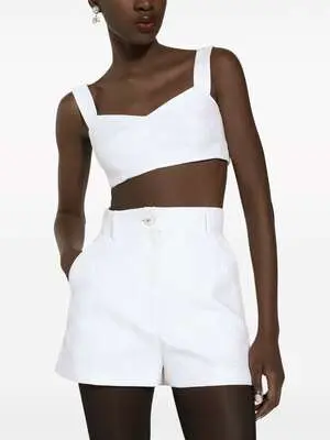 Dolce & Gabbana Dg Jacquard Cropped Top