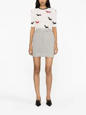 Thom Browne Tweed Mini Skirt