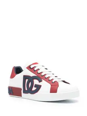 Dolce & Gabbana Logo-appliqué Leather Sneakers