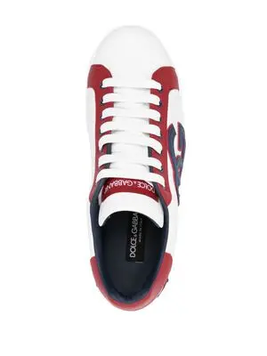 Dolce & Gabbana Logo-appliqué Leather Sneakers