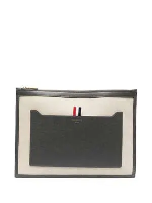 Thom Browne Two-tone Canvas Document Holder