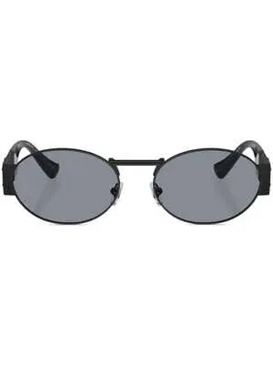 Versace Medusa Oval-frame Sunglasses - Black