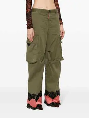 Dsquared2 Low-rise Wide Leg Cargo Trousers